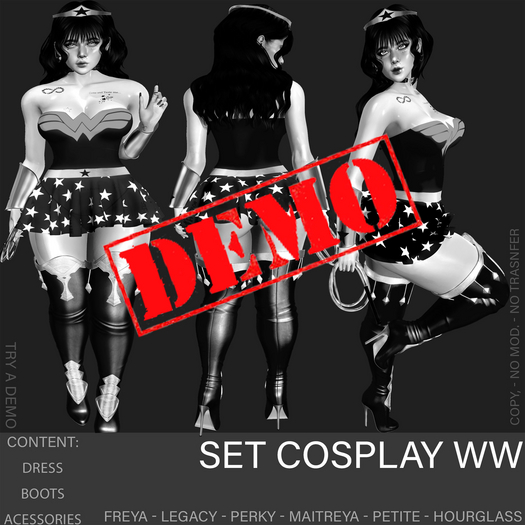 Second Life Marketplace - *Styllus Store* Set Cosplay WW Demo